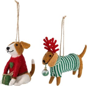 Textilní vánoční ozdoby v sadě 2 ks 12 cm Monty – Bloomingville