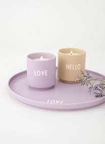 DESIGN LETTERS Vonná svíčka Lavender Love 75 g, fialová barva, porcelán, vosk