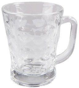 Transparentní skleněný hrnek na nápoj - 10*8*10 cm / 230 ml