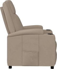 Polohovací křeslo cappuccino umělá kůže 340965