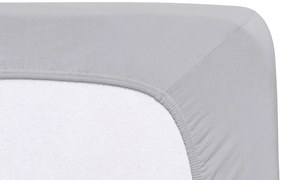 Florella Prostěradlo Avance Jersey Elastan Silber, 90-100x200-220 cm