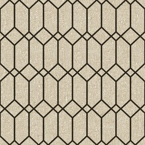 Béžová geometrická vliesová tapeta na zeď, 21123, Cvlto, Cristiana Masi by Parato
