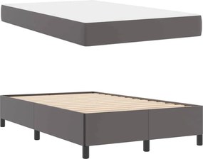 Rám postele s matrací Šedá 120 x 200 cm textil 3398997