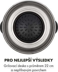 Klarstein Szechuan, hot pot, grilovací deska, 2 v 1, 5 l, 1350/600 W, černý