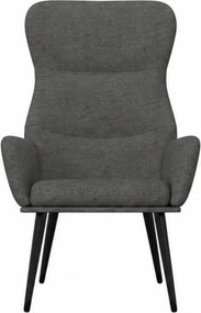 relaxační křeslo, odpočinkové, dřevo/kov/textil, 96x68x79 cm, nohy černé/tmavě šedá, Dekorino KR20260056