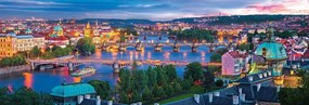 Puzzle eurographics panoramatické puzzle praha, česká republika 1000 dílků