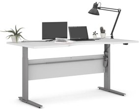 FALCO Výškově nastavitelný psací stůl Office 80400/320 bílá/silver grey