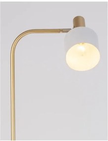 Retro stojací lampa Paz bílé