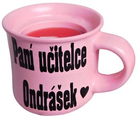 Svícen hrníček pro paní učitelku barvy na výběr
