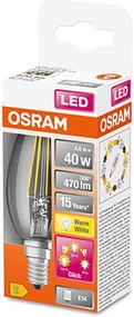 Stmívatelná LED žárovka E14 OSRAM 3-STEP DIM 4W 2700K 470LM