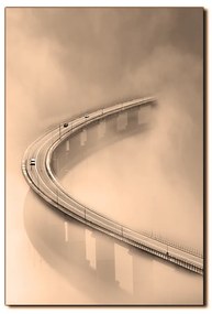 Obraz na plátně - Most v mlze - obdélník 7275FA (100x70 cm)