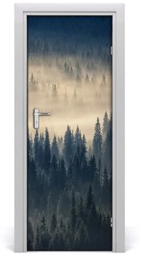 Fototapeta na dveře samolepící mlha nad lesem 85x205 cm