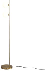 ACB Iluminacion Stojací LED lampa DORIS, v. 140 cm, 2xG9 7W Barva: Zlatá