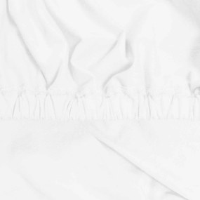 Jersey prostěradlo bílé na výšku matrace do 40 cm Velikost: 140 x 200