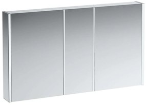 Laufen Frame 25 - Zrcadlová skříňka s LED osvětlením, 80x70x22 cm, hliník H4087549001441
