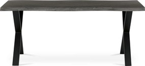 Jídelní stůl HT-F4318 GREY, mdf, šedý dub (180 x 90) cm Šedá