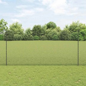 Svařovaná drátěná plotovina s tyčkami 50 x 1,5 m Šedá Síťovina 3336644