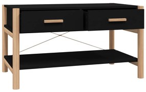 Konferenční stolek černý 82x48x45 cm kompozitní dřevo - Default Title