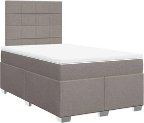 Box spring postel s matrací taupe 120x200 cm textil 3292759