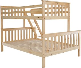 Patrová rozložitelná postel 90/140x200, přírodní, LUINI Kondela 0000235839