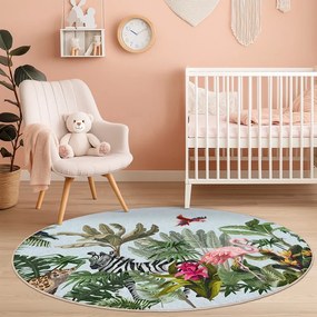 Pratelný dětský koberec ø150 cm Jungle – Mila Home