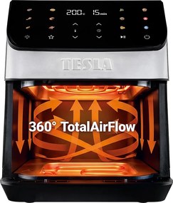 TESLA AirCook DualHeat QD65 XXL - multifunkční duální digitální horkovzdušná fritéza