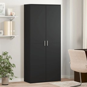 Skříň highboard černá 80 x 35 x 180 cm kompozitní dřevo