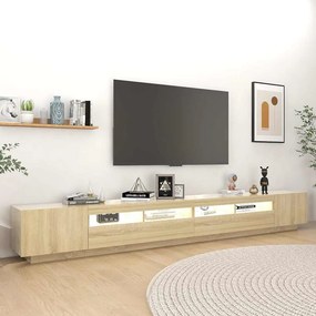 TV skříňka s LED osvětlením dub sonoma 300 x 35 x 40 cm 3081927