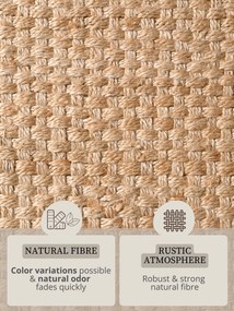 Hanse Home, Běhoun Handloom 106335 Fjord Natural Gold, 80x200, béžová, chodba / předsíň