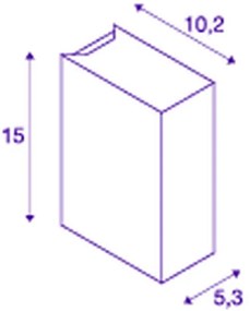SLV Quad 2 XL, antracitové nástěnné venkovní svítidlo se svícením nahoru/dolu, 8,6W LED, 3000K, výška 15cm, IP44