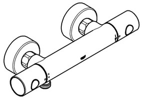 GROHE 34065AL2 -Termost. sprch. baterie GROHTHERM 1000 COSMOPOLITAN DN 15 grafit