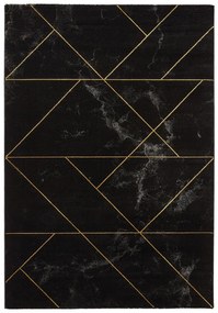 XXXLutz TKANÝ KOBEREC, 160/230 cm, šedá, černá, barvy zlata Novel - Tkané koberce - 007759029064