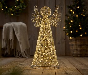 Tchibo - Anděl s LED pro venkovní použití - barva: transparent