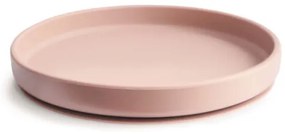 Mushie Classic silikonový talíř s přísavkou - Blush