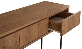 Designová konzole Raivis 120 cm vzor ořech