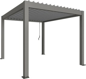 Biohort Pergola 3 x 3,5 křemenově šedá/stříbrná 312 x 367,5 cm