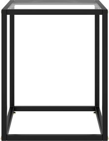 vidaXL Konferenční stolek s m sklem 40 x 40 x 50 cm [322907] Barva: marble black