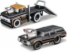Maisto Muscle Transports - 1966 Chevrolet C60 Flatbed 1970 Oldsmobile