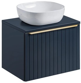Koupelnová skříňka s umyvadlem a deskou SANTA FE Blue DU60/1 | 60 cm