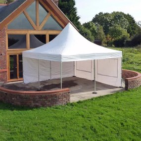 Nůžkový párty stan "PAGODA" RedX® PROFI EXTREME PVC 5x5 m (Nůžkový stan ve tvaru "PAGODA" s PVC opláštěním, v nejbytelnějším provedení z našeho)
