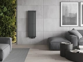 Mexen Oregon dekorativní radiátor 1200 x 360 mm, 417 W, antracit - W202-1200-350-00-66