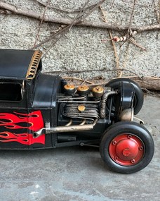 Plechový model - Staré auto - hot rod