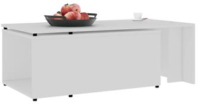 vidaXL Marketos Konferenční stolek bílý 150 x 50 x 35 cm kompozitní dřevo