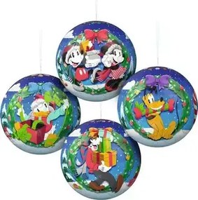 RAVENSBURGER Puzzle ozdoby Disney Vánoce / Sada 4x54 dílků / od 6 let