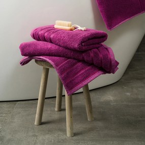 Goldea bambusový ručník/osuška bamboo lux - purpurový 30 x 50 cm