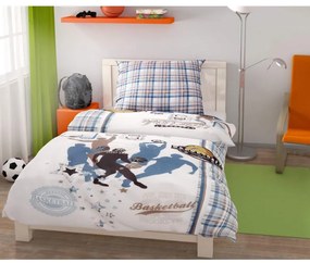 Ložní povlečení pro mladé 140x200, 70x90cm Basket Kvalitex 7320101282Z