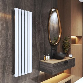Gamma Vertical, topné těleso 450x1400 mm, 687 W, bílá matná, GMA-VERT-14045-WH