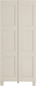 Šedobéžová závěsná šatní skříň z MDF 80x190x61 cm Ben – Ellos Home