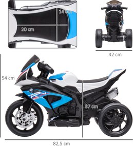 HOMCOM dětská elektrická motorka 18 měsíců, dětská motorka, elektrické vozidlo, elektrická tříkolka pro děti, bezpečné a robustní | Aosom.de