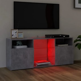 TV skříňka Hollder s LED osvětlením - 120x30x50 cm | betonově šedá